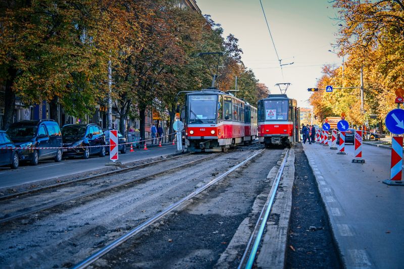 Ремонт на трамвайното трасе по бул. 'Янко Сакъзов' — OFFNews