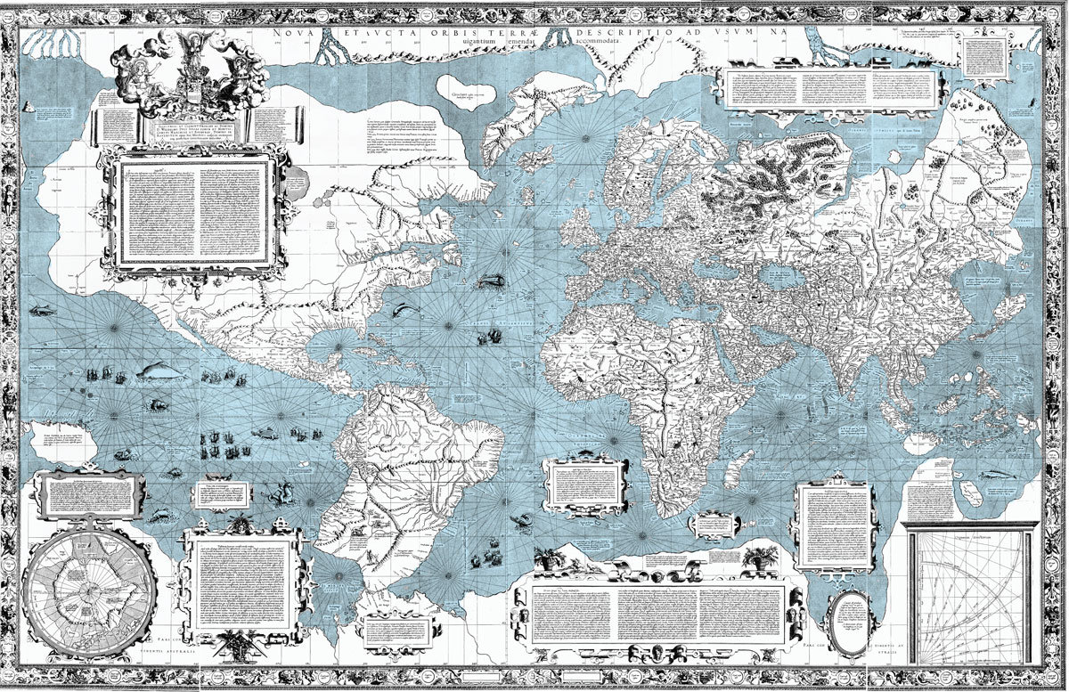 Астрофизици правят най-малко деформираната карта на света по коренно ...